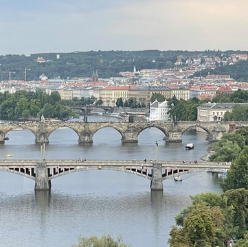 Vltava River Prague Premium Photo | Night View Of Charles Bridge Over