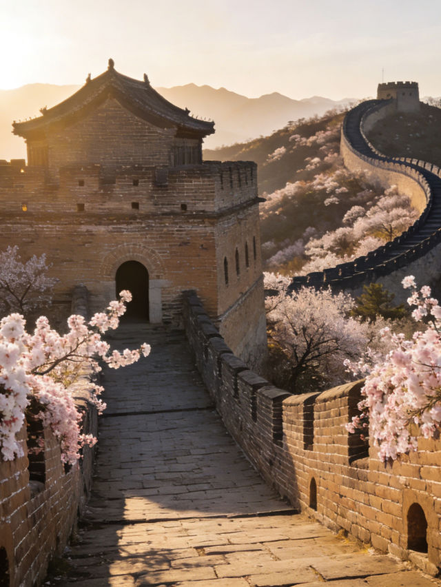 This train bound for spring! The Juyongguan S2 Line crosses a sea of ...