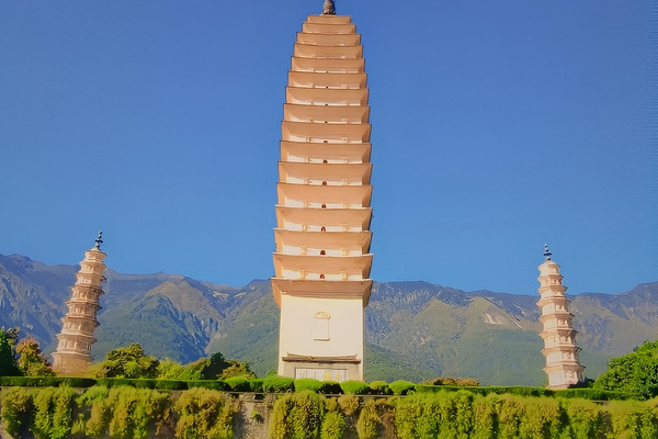 The Three Pagodas are another architectural treasure left by the ...
