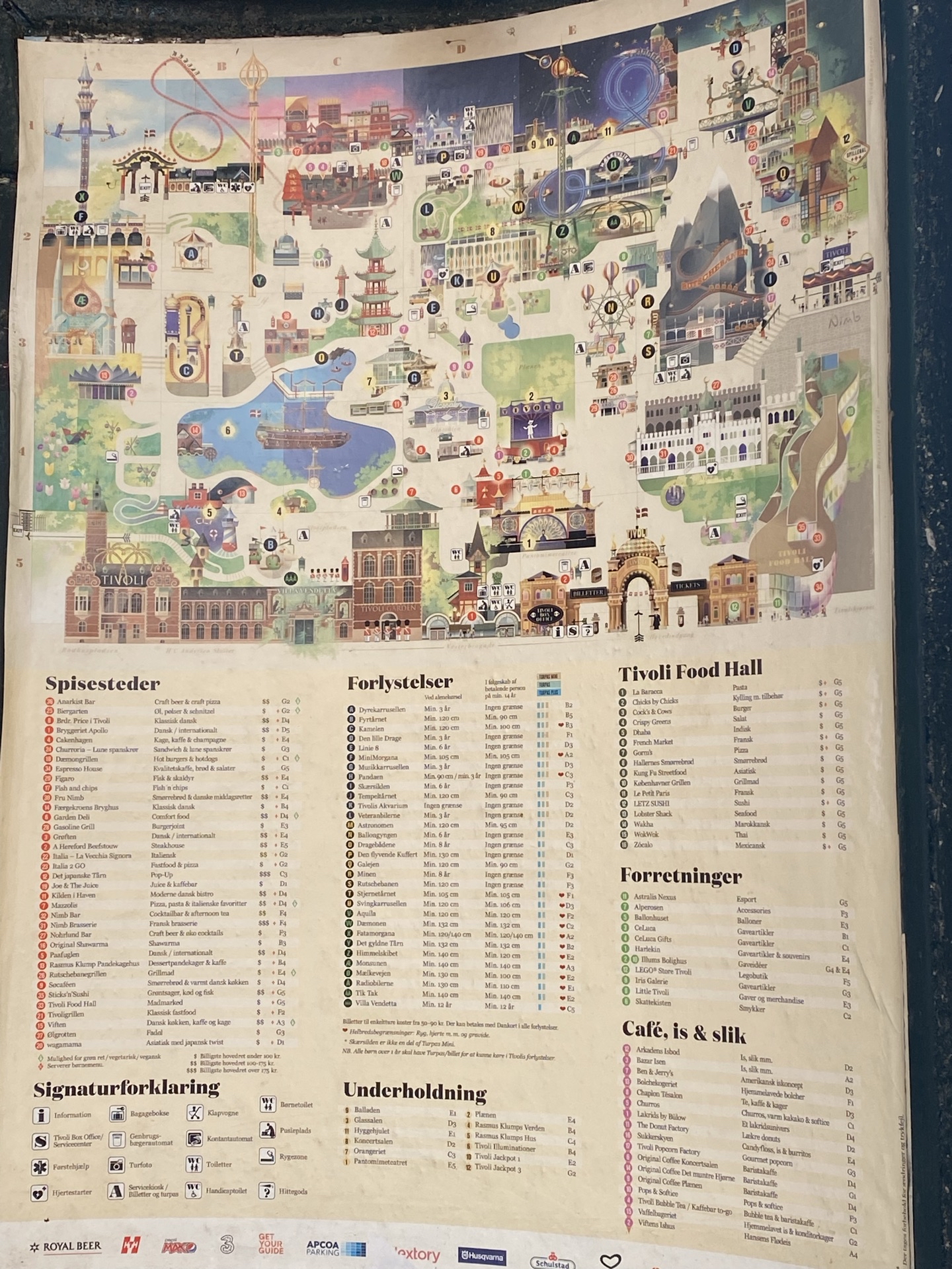 Tivoli Gardens Map