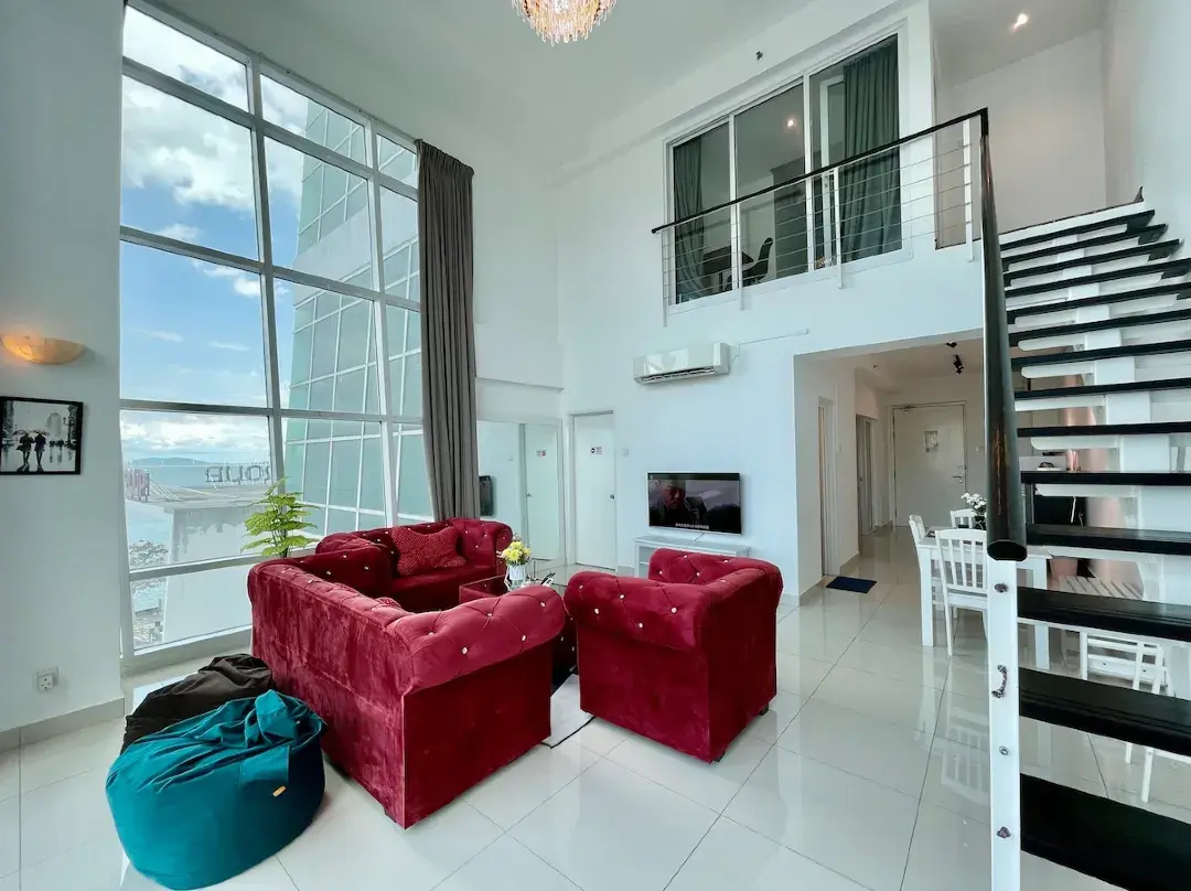 Duplex Maritime Suite Jelutong Georgetown Karpal Singh Drive Sea City View - ジョージ・タウン