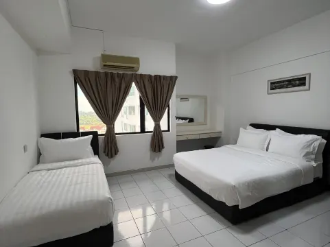 Likas Square Serviced Apartment - Garden View With 3 Bedrooms By Kocy Homestay - Kota Kinabalu