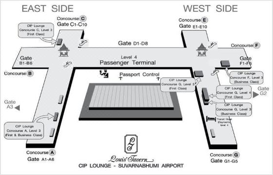 Louis Tavern Dayrooms at Suvarnabhumi Airport, Bang Phli - Foto, Ulasan ...